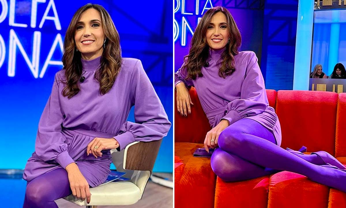 Caterina Balivo look viola: il colore moda che colpisce!