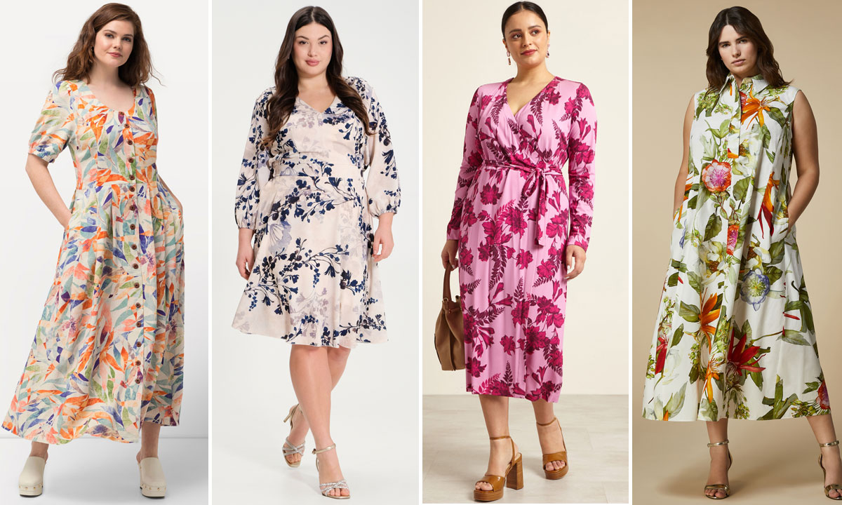 8 vestiti floreali per donne curvy per la primavera